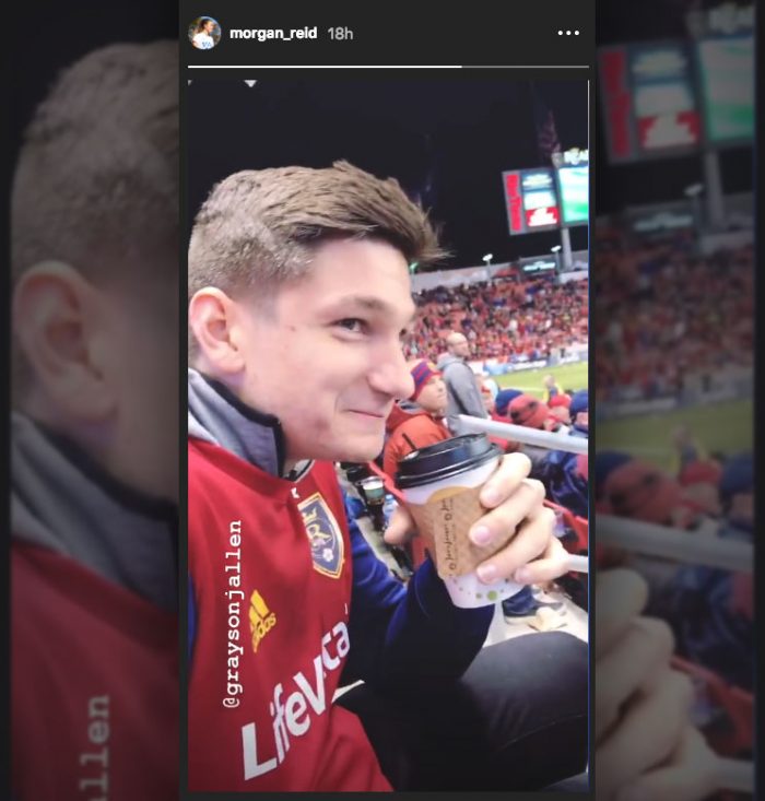 Utah Jazz Rookie Grayson Allen Makes Appearance At RSL Game