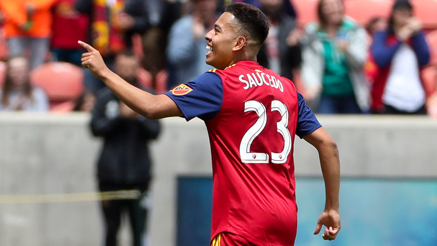 Petke, Saucedo Embrace After Bofo's Amazing Goal In Win Over Toronto