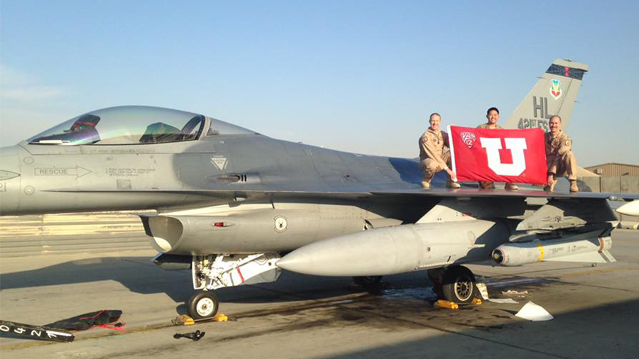 Utah Alumni Cheer On Utes While On Duty In Afghanistan