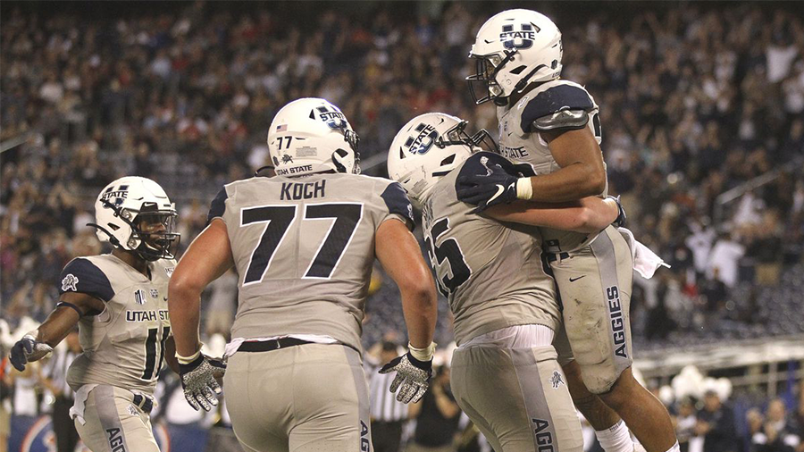 Cameron Haney Forces Fumble Of Rams Receiver, Dalton Baker Recovers