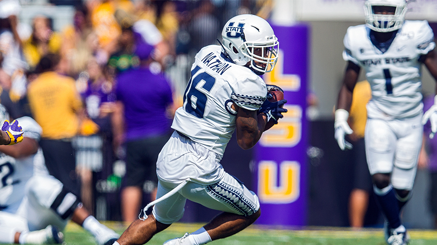 Nathan Makes Terrific Catch With Two Defenders Leading To TD