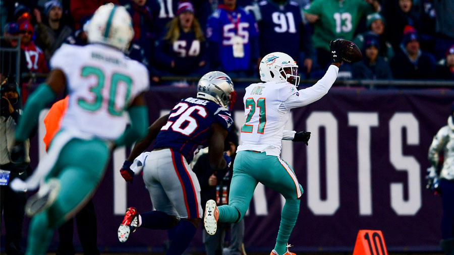 Eric Rowe Intercepts Tom Brady, Returns For Touchdown - KSL Sports