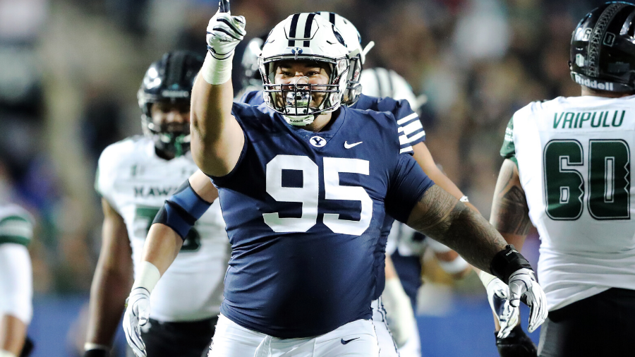 The Chicago Bears Select Former BYU DL Khyiris Tonga During Seventh ...
