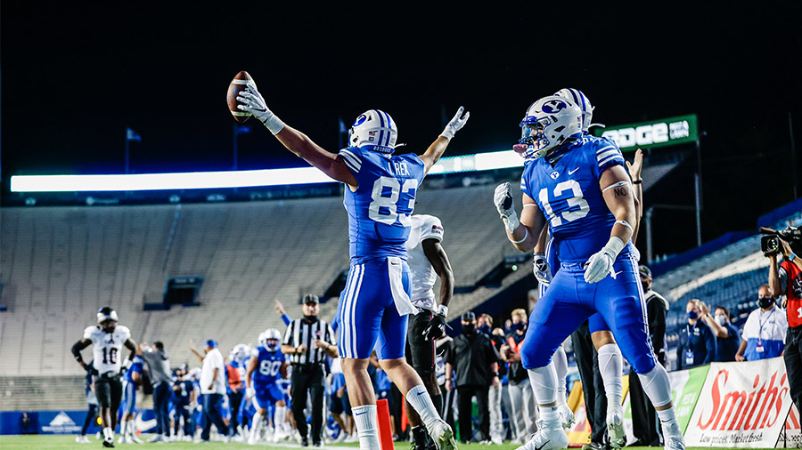 BYU TE Isaac Rex Records First Career Touchdown Catch - KSL Sports