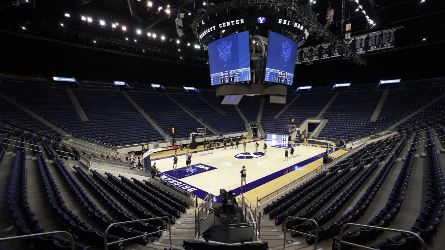 BYU Basketball: New Court Installed At The Marriott Center