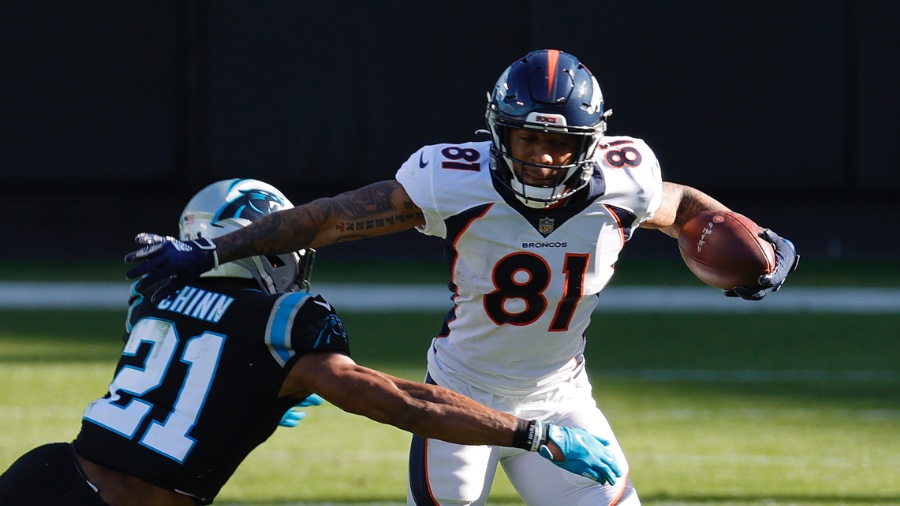 Broncos Wide Receiver Tim Patrick Scores Sixth Touchdown Of 2020 In Win ...