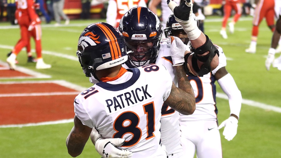 Broncos WR Tim Patrick Snags Fourth Touchdown Catch Of Season During ...