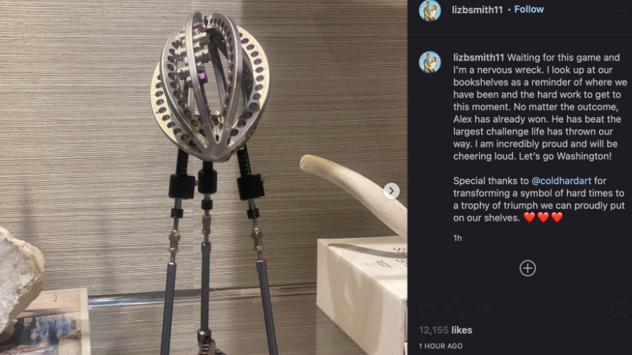 Alex Smith's Wife Shares Photos Of QB's Brace Turned Into Lombardi ...