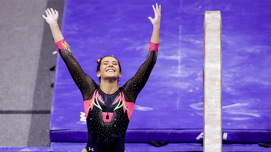 No. 6 Utah Gymnastics Begins Pac-12 Play With Dominating Win Over Arizona