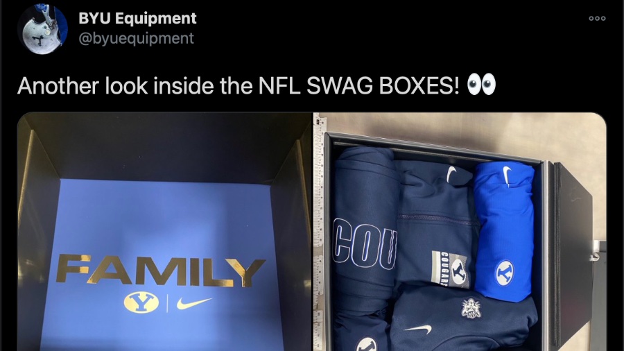 BYU Equipment Hooks Up Cougars In NFL With Swag Boxes