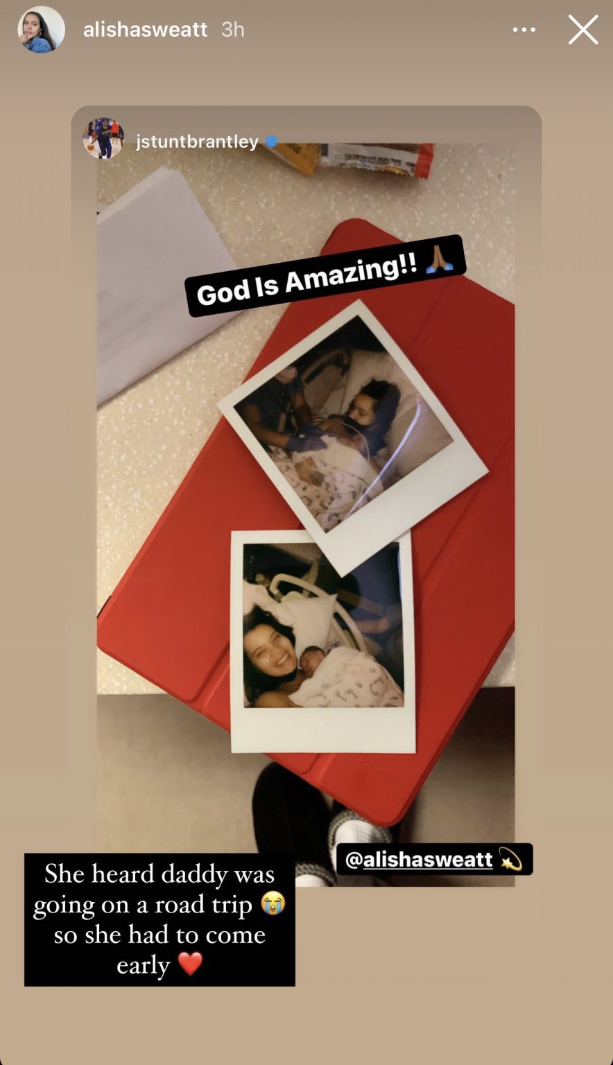 Utah Jazz Forward Jarrell Brantley Announces Birth Of Daughter