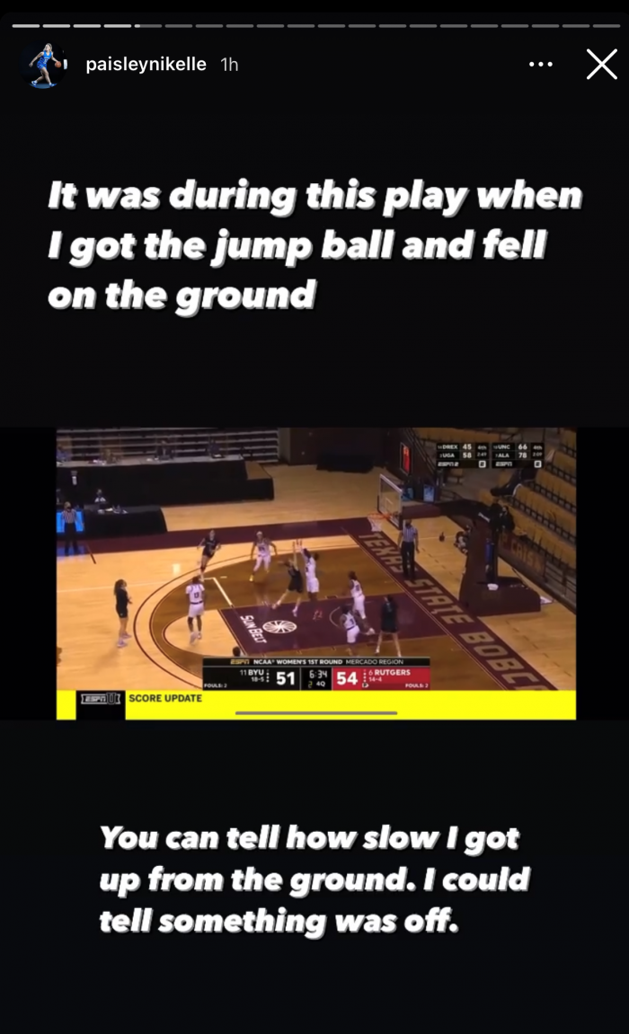 BYU's Paisley Harding Reveals Broken Hand Injury From Women's NCAA ...