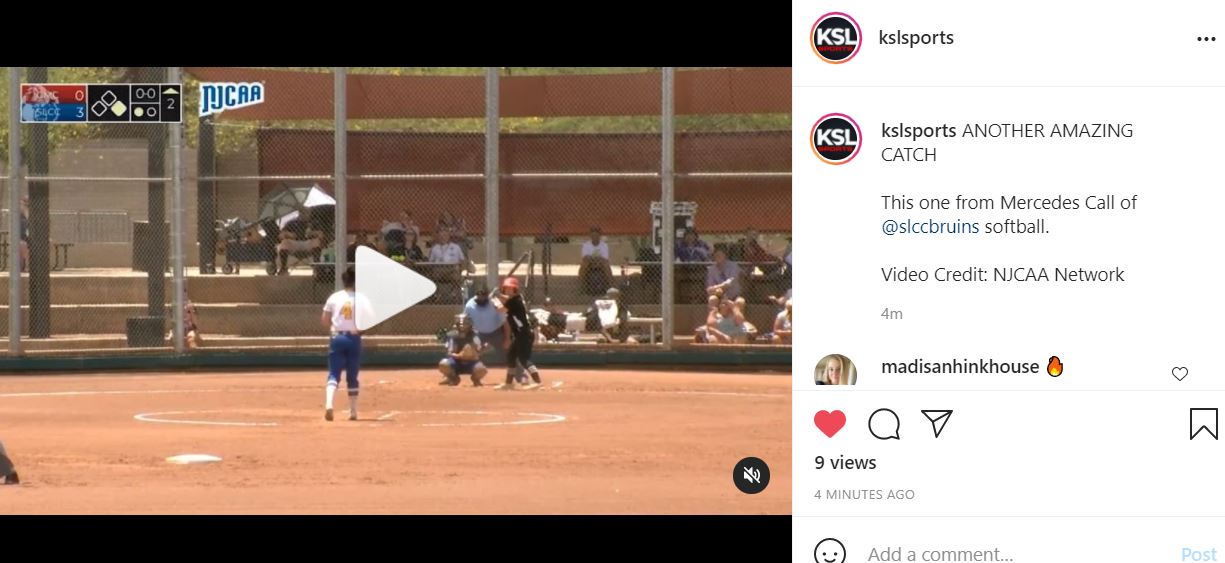 Instant Replay: SLCC Softball Player Makes Amazing Diving Catch