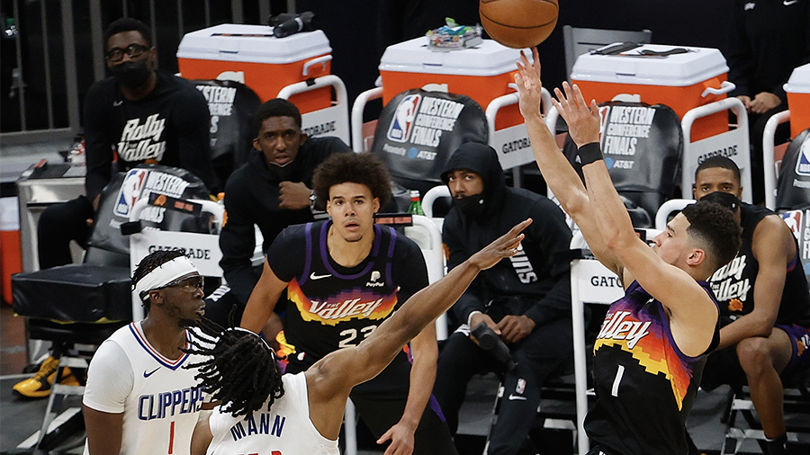 Booker Gets First Triple-Double, Suns Beat Clippers