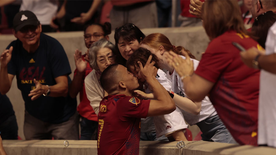 Bobby Wood Gives RSL Lead Over Austin With Header, Celebrates With ...