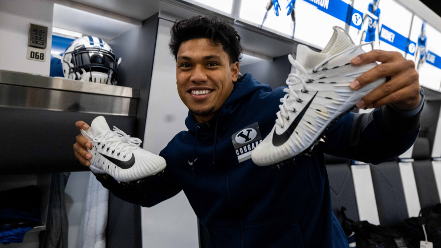 BYU Football Team Receives Swag Bags To Open Fall Camp