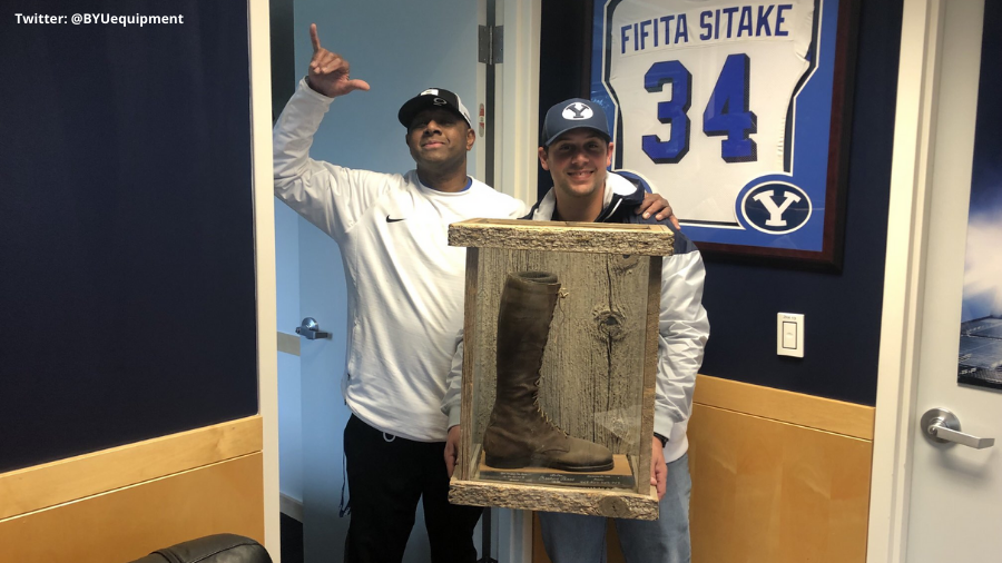 BYU Football Gains Possession Of Mysterious Beehive Boot Trophy