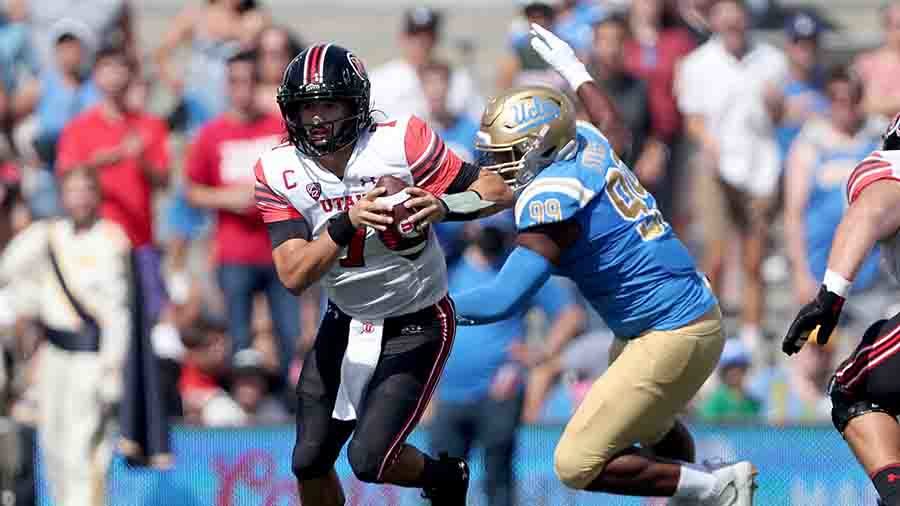 Cam Rising Runs In TD, Gets Two-Point Conversion Against UCLA