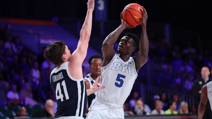Gideon George Holding Shoe Drive At Two BYU Home Games