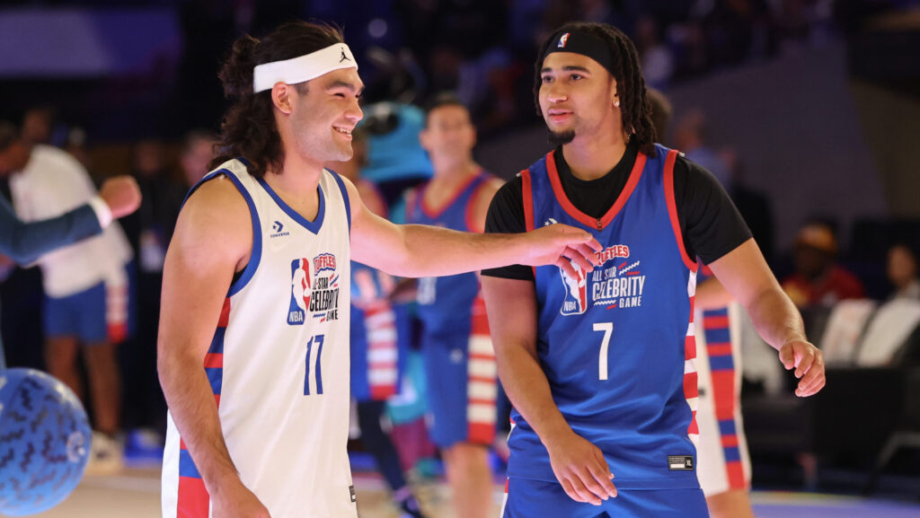 Puka Nacua Throws Down Dunk In NBA Celebrity Game