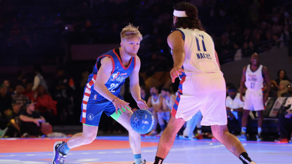 Puka Nacua Drains 4-Point Shot In NBA Celebrity Game