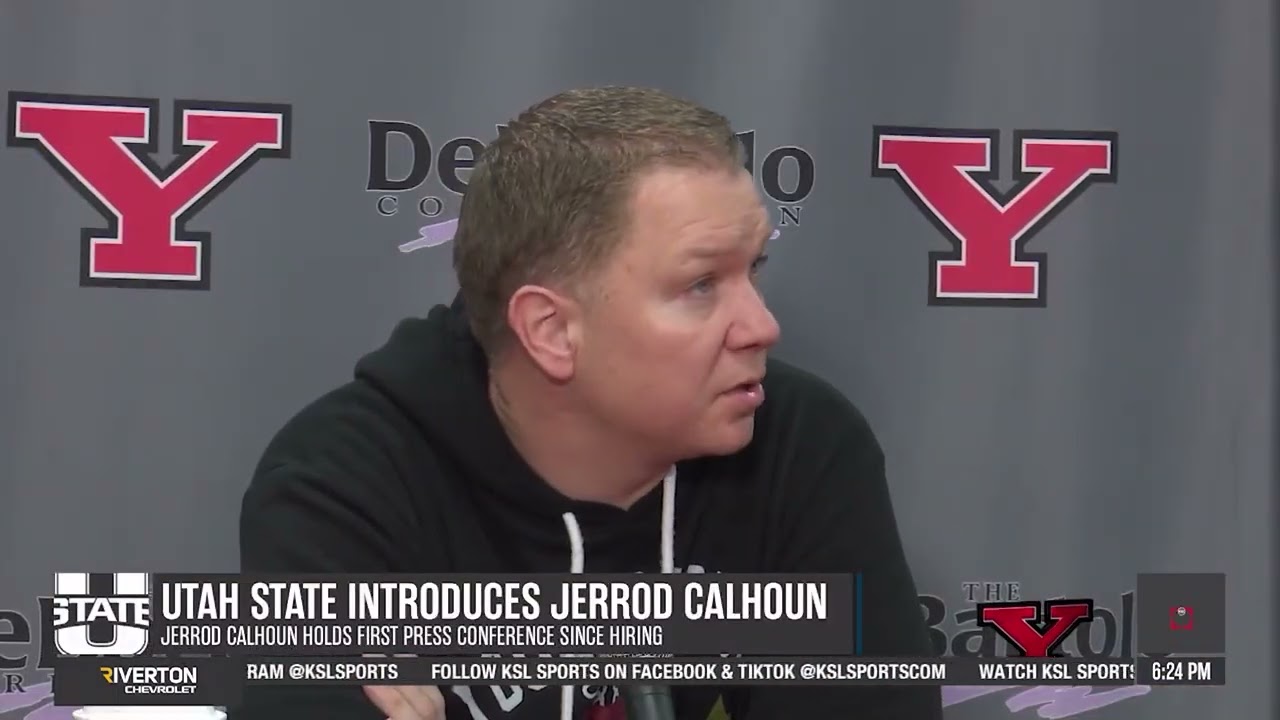 Video: Utah State Introduces Jerrod Calhoun As Next Men's Basketball ...