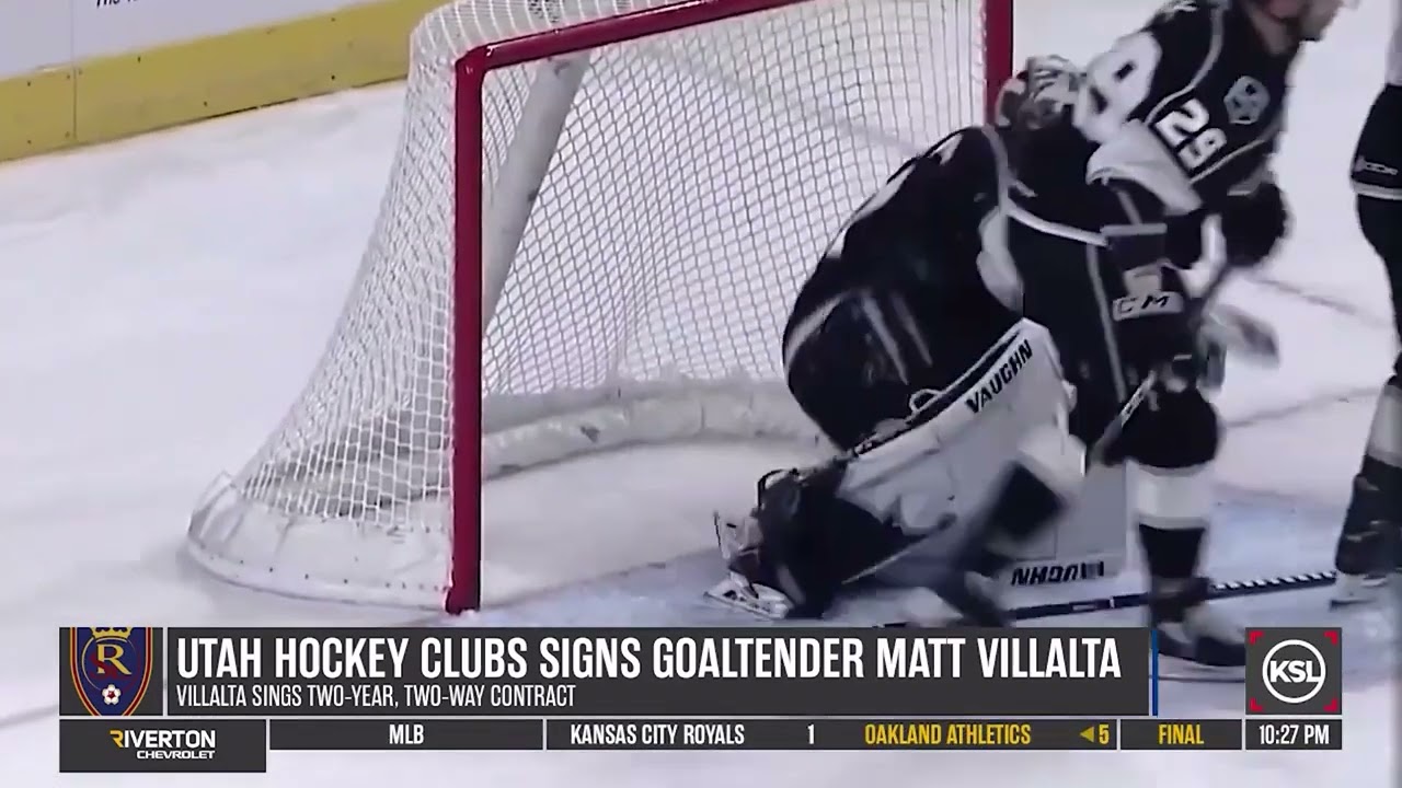 Video: Utah Hockey Club Signs Goaltender Matt Villalta To Two Year, Two ...