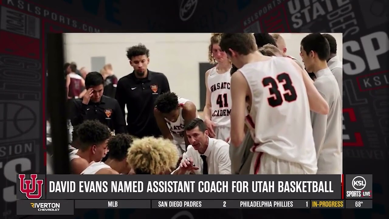Video: Utah Men's Basketball Hires David Evans As Assistant Coach - KSL ...