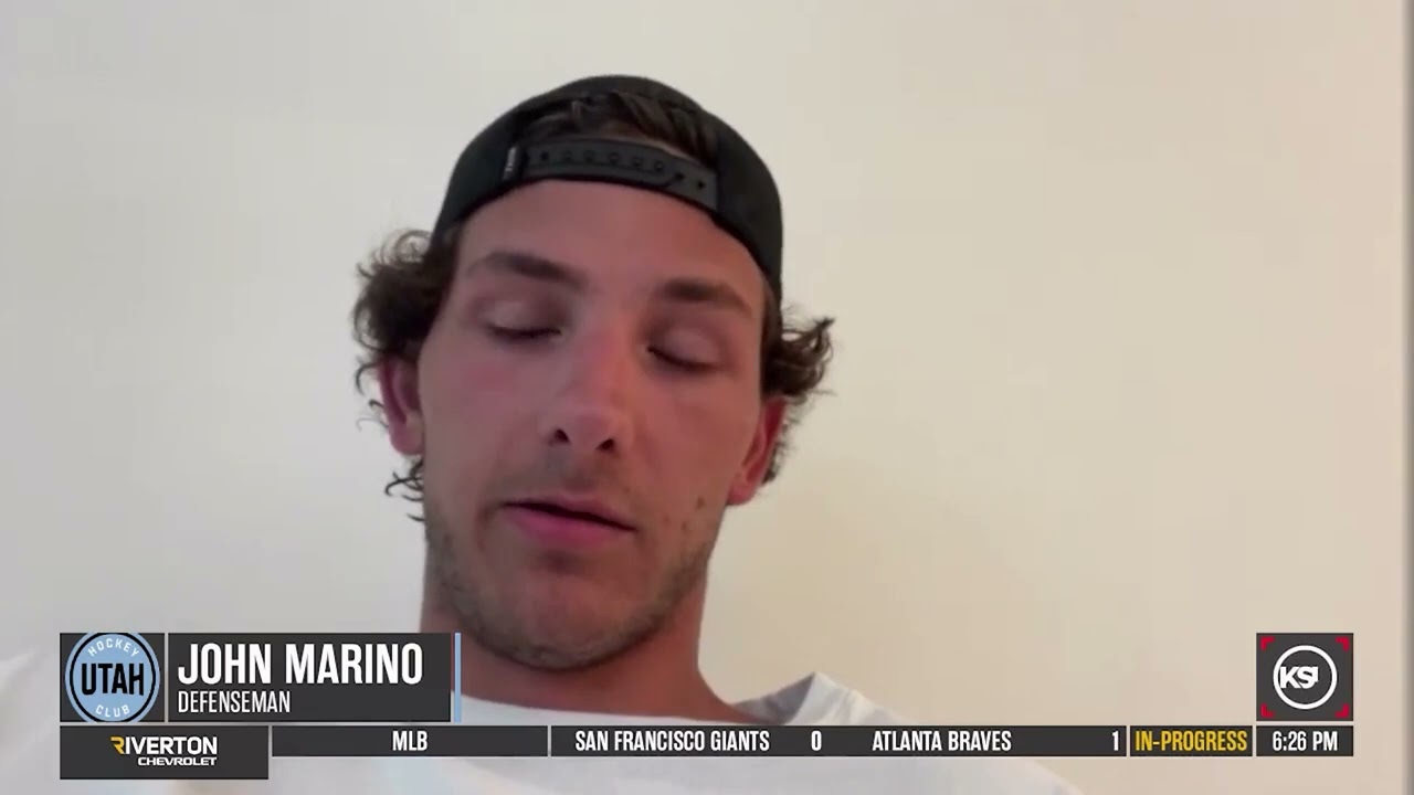 Video: Defenseman John Marino Talks About Getting Traded To Utah Hockey ...