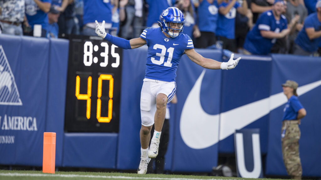 Former BYU Cougar Max Tooley Does Tyler Allgeier Impression