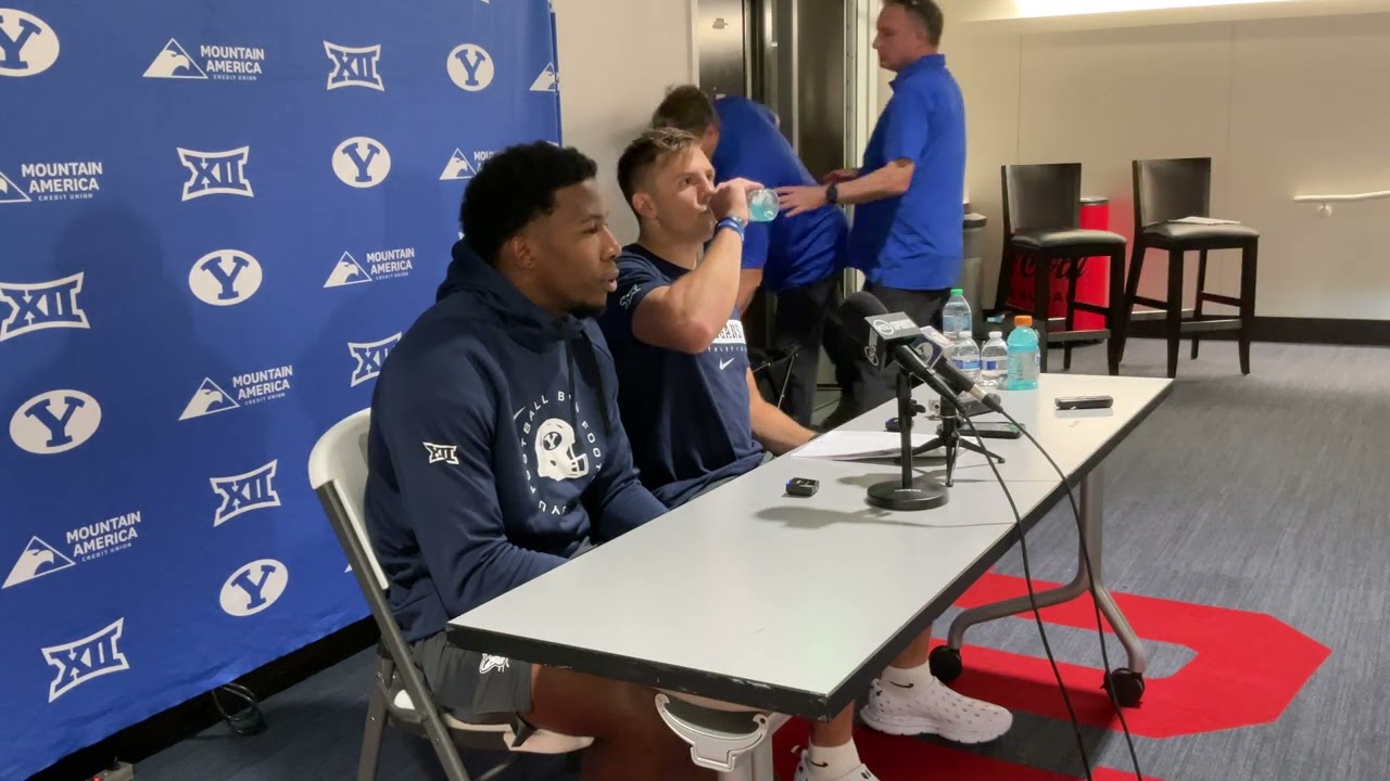 Video: BYU Football Postgame | Jake Retzlaff | Darius Lassiter | BYU 18 ...