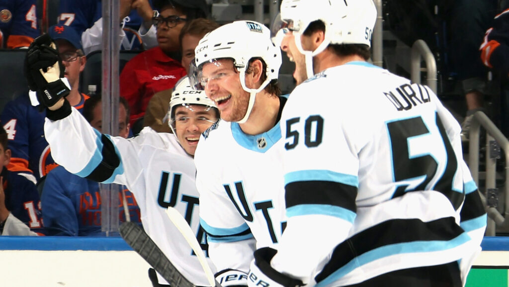 Barrett Hayton Opens Scoring For Utah Hockey Club In New York