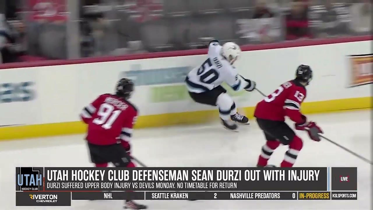 Video: Utah Hockey Club Defenseman Sean Durzi Out Indefinitely With ...